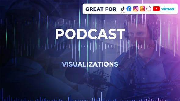 Podcast Visualizations Free After Effects Template
