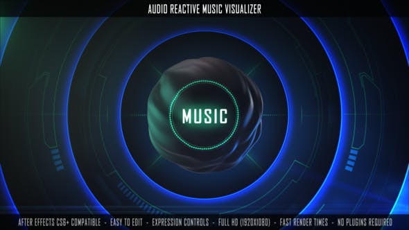 Audio Reactive Music Visualizer – Intro Download Audio Reactive Music Visualizer – Intro Download