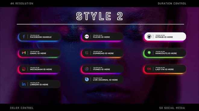 Gradient Social Media Lower Thirds – Intro Download Gradient Social Media Lower Thirds – Intro Download